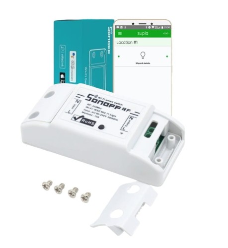 Sonoff RF- przekaźnik sterowany WiFi oraz RF433MHz z usługą zmiany ...